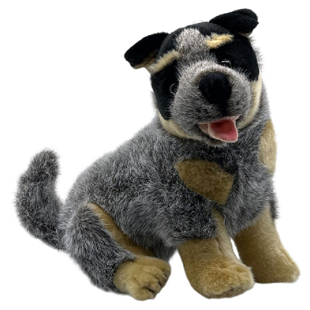 Bocchetta Plush Toys "Bluey" Blue Heeler Cattle Dog Stuffed Sitting ...
