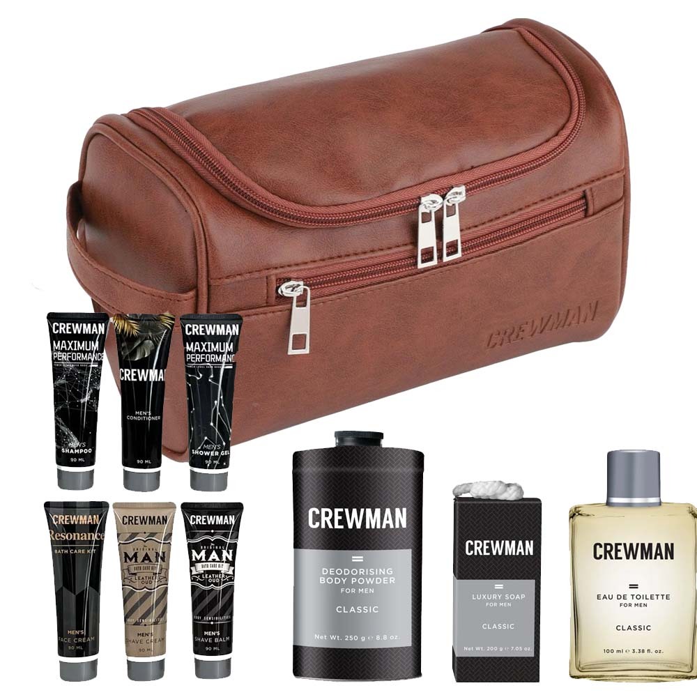 Crewman Mens Classic 10 Piece Shower, Bath and Body Gift Pack Set ...